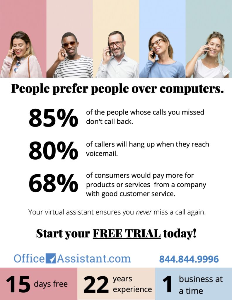People prefer people over computers - Office Assistant